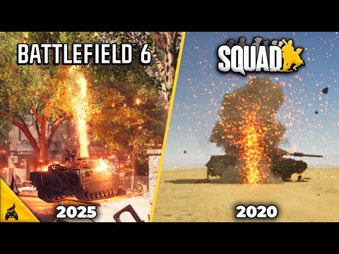 Battlefield 6 vs Squad - Details and Physics Comparison