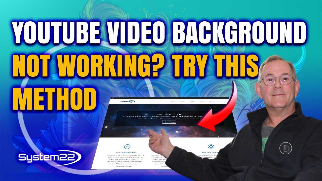 Youtube Video Background Not Working Try doing it This way - YouTube