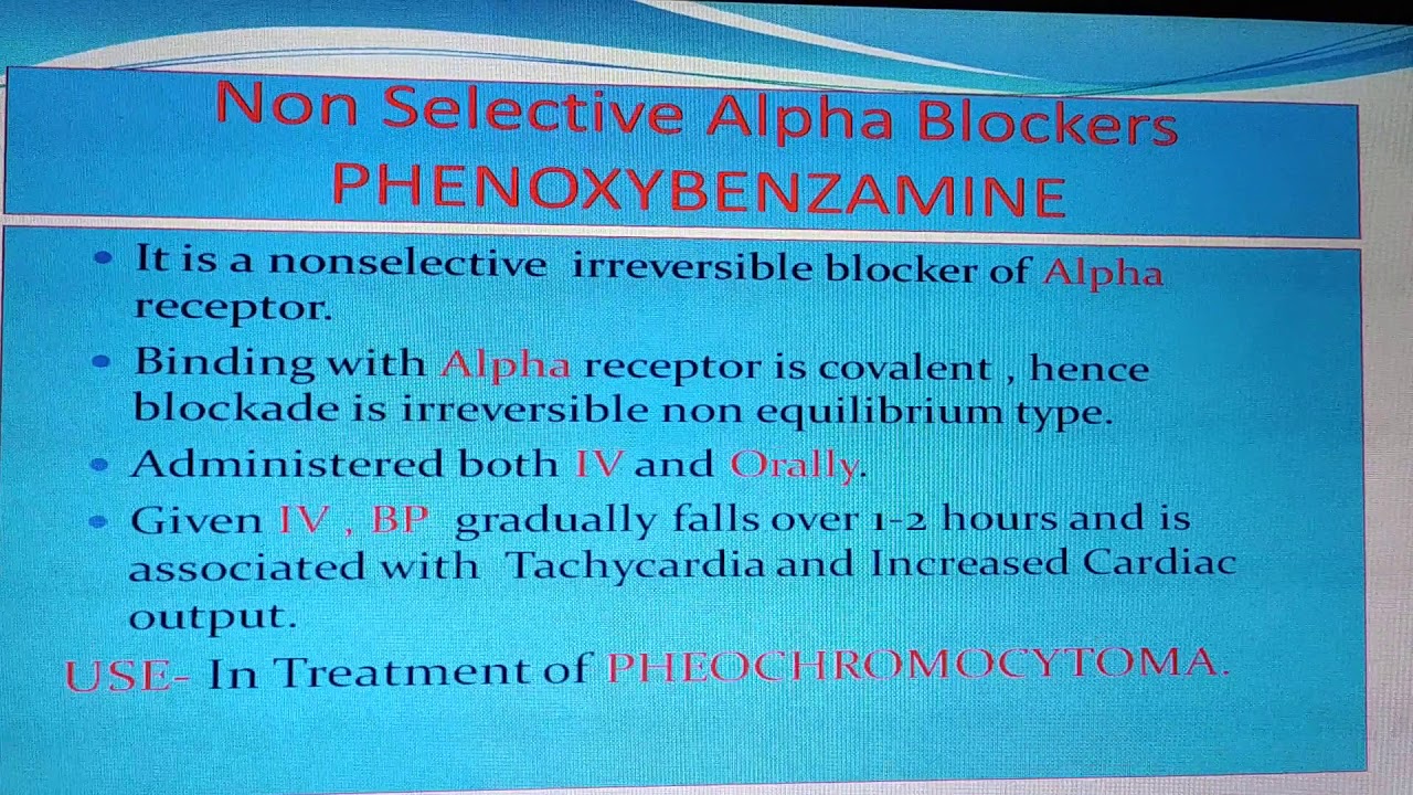 Alpha Blockers N - YouTube