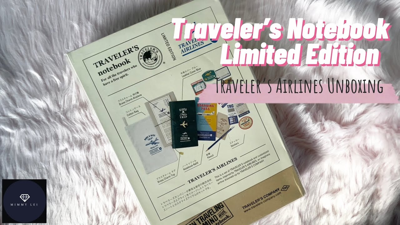Traveler’s Notebook Limited Edition: Traveler’s Airlines Unboxing - YouTube
