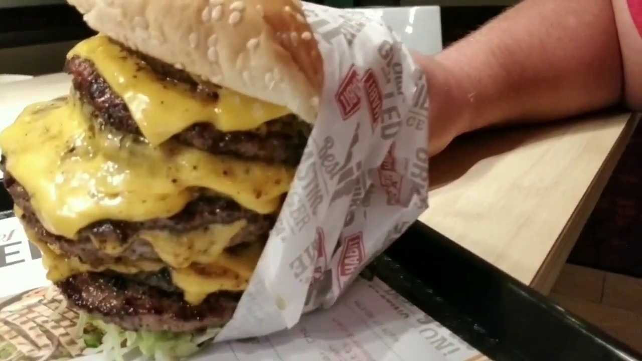 8 patties!! Double Double Double Krabby Patty at Habit Burger. 2 pound ...