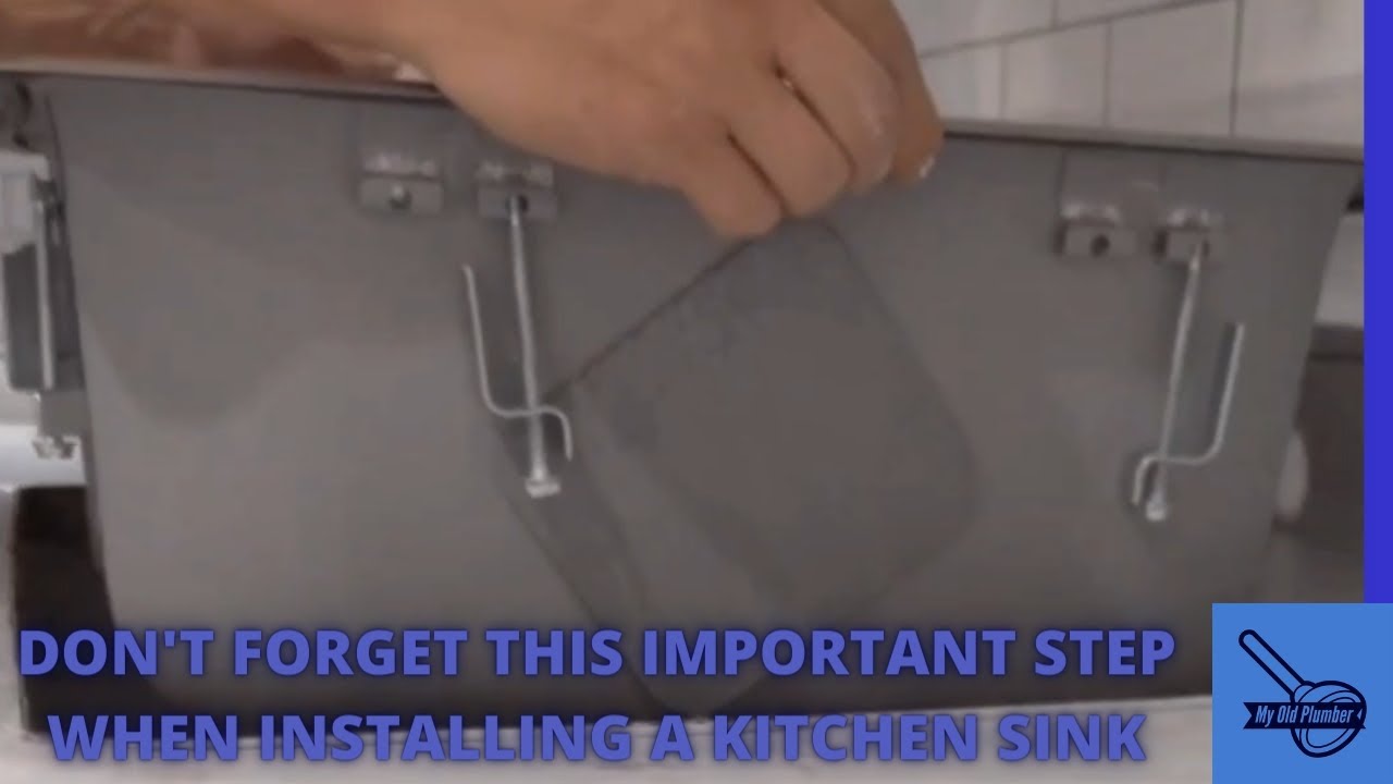 How to Install a Kitchen Sink - Don't Forget this IMPORTANT STEP - YouTube