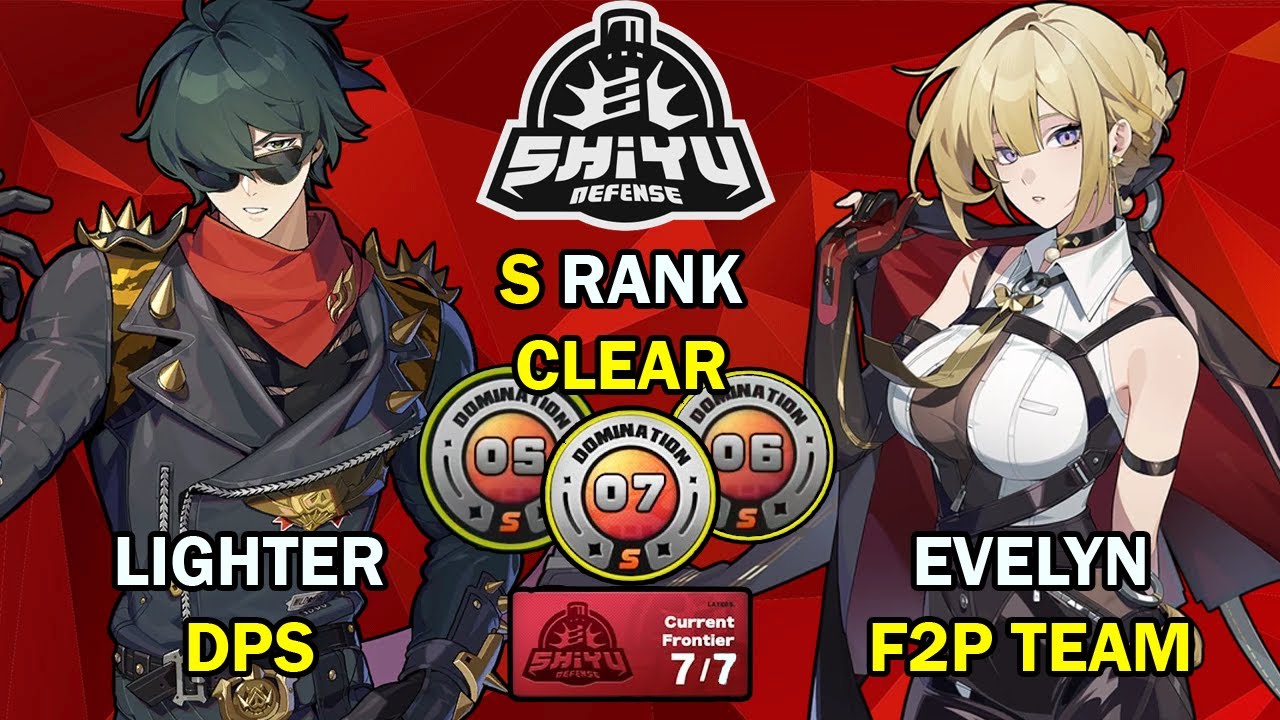 Evelyn F2P Team! & DPS Lighter | Shiyu Defense Critical 5-6-7 S Rank ...