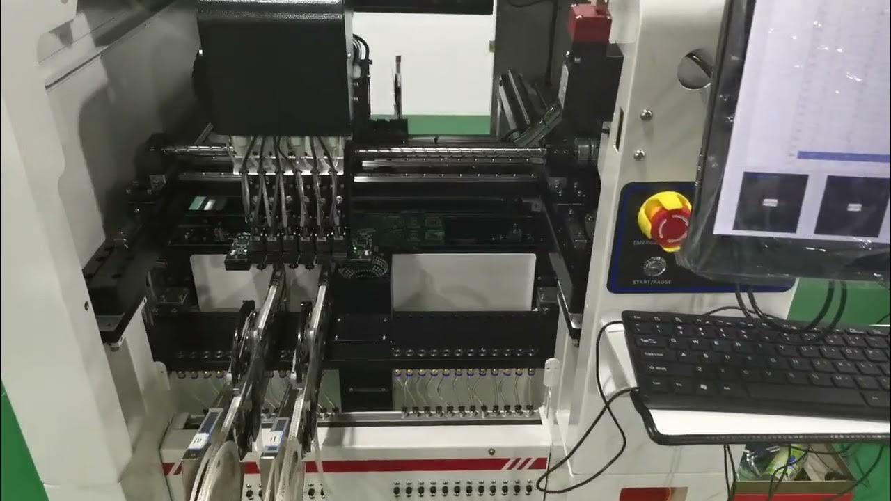 NeoDen9 high speed SMT pick and place machine to mount resistor and ...