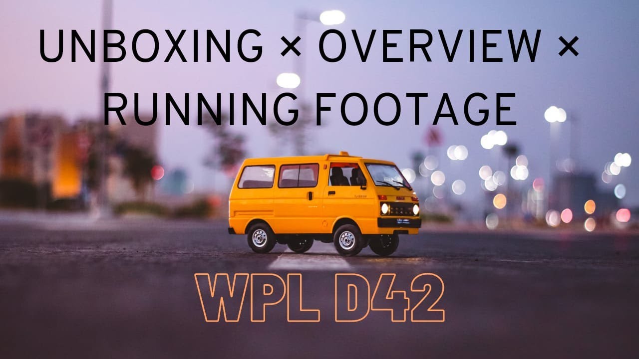 NEW WPL D42 VAN | Unboxing + Overview + Running Footage - YouTube