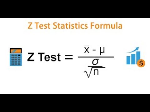 z-test : Definition and Example - YouTube