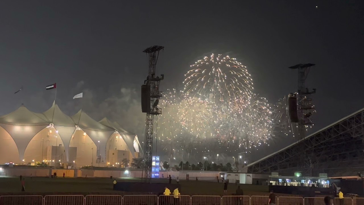 Fireworks @ F1 Race Finale - YouTube