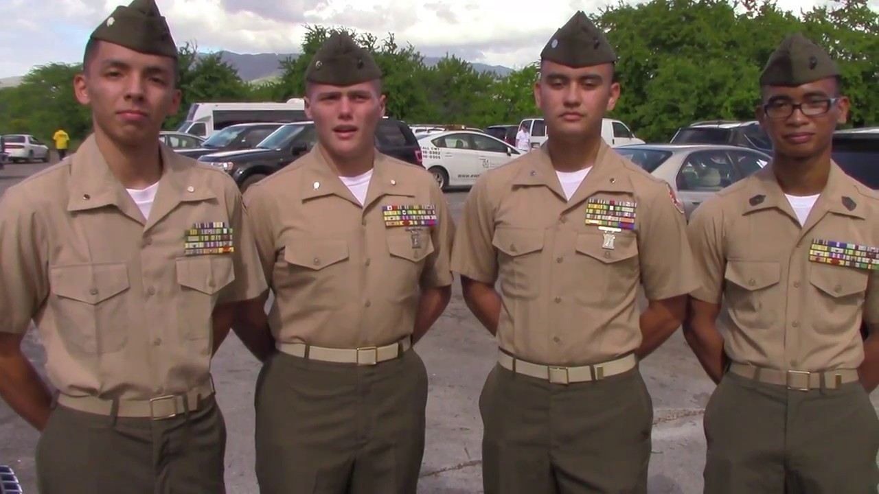2015 Ewa Field Commemoration - Marine Corps JROTC - YouTube