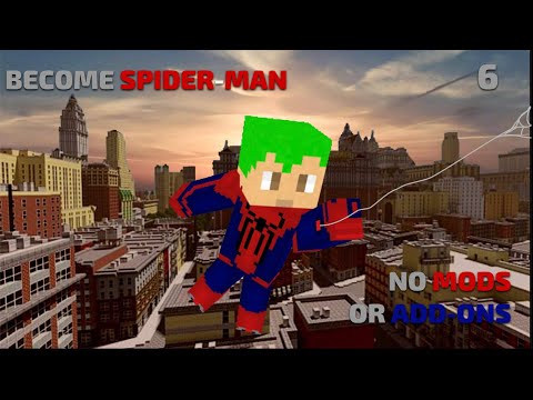 How to become SPIDER-MAN in Minecraft ( No Mods or Add-ons ) - YouTube