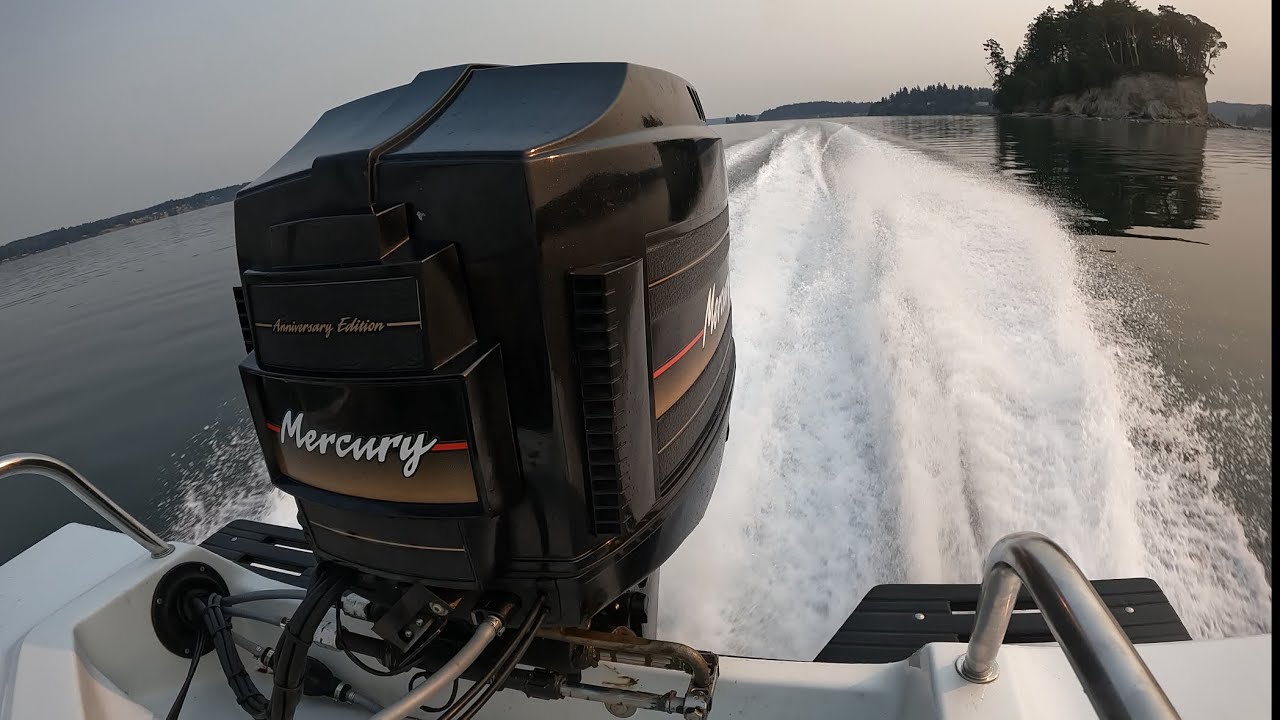 1989 Mercury 200 EFI Holeshot and WOT - YouTube