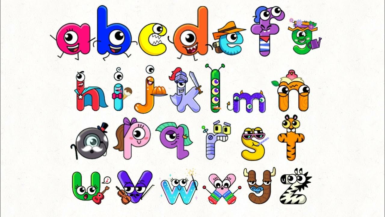 my alphabet buds characters - YouTube