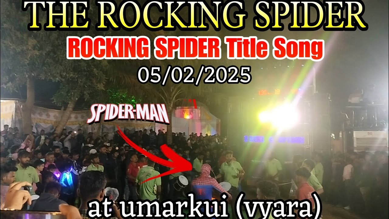 THE 👑ROCKING 🕸️SPIDER || Title Song|| Roking Spider Band at umarkui ...