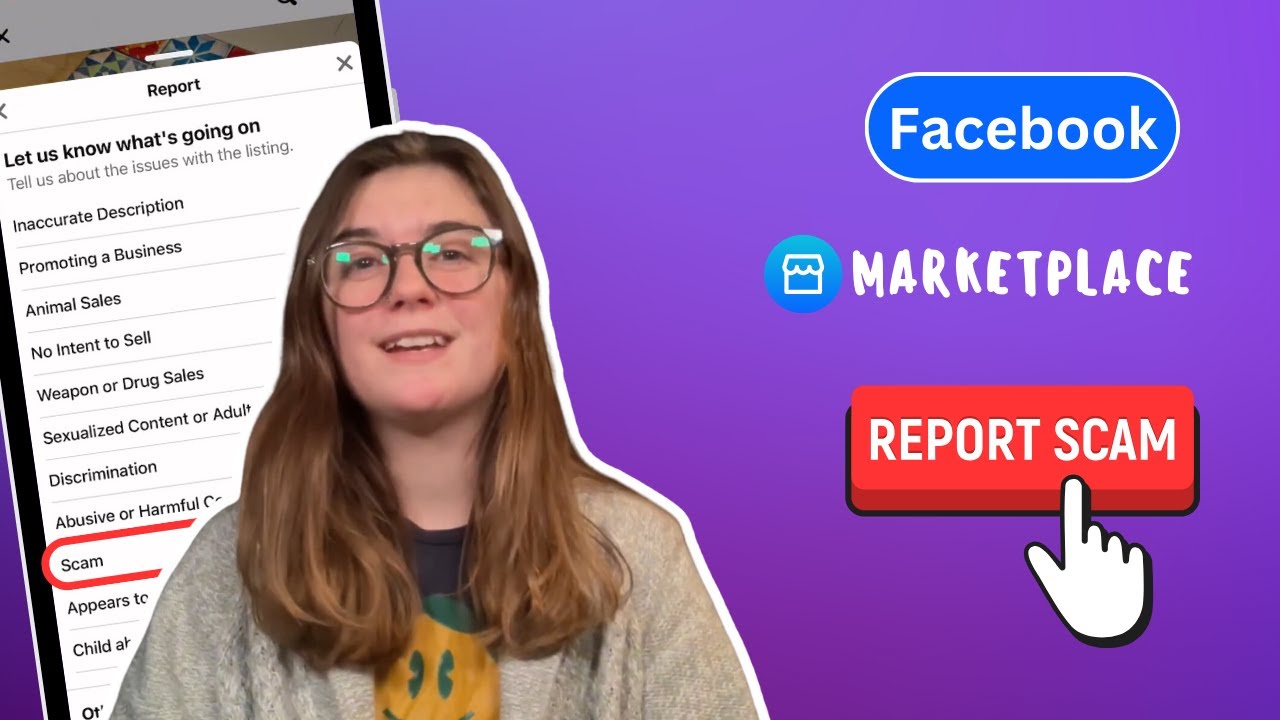 How to report a scam on Facebook Marketplace - YouTube