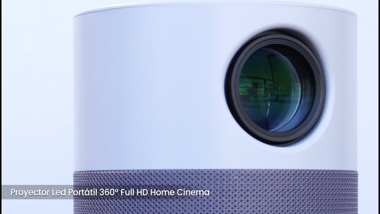 Proyector Led Portátil 360º Full HD Home Cinema Levo - YouTube