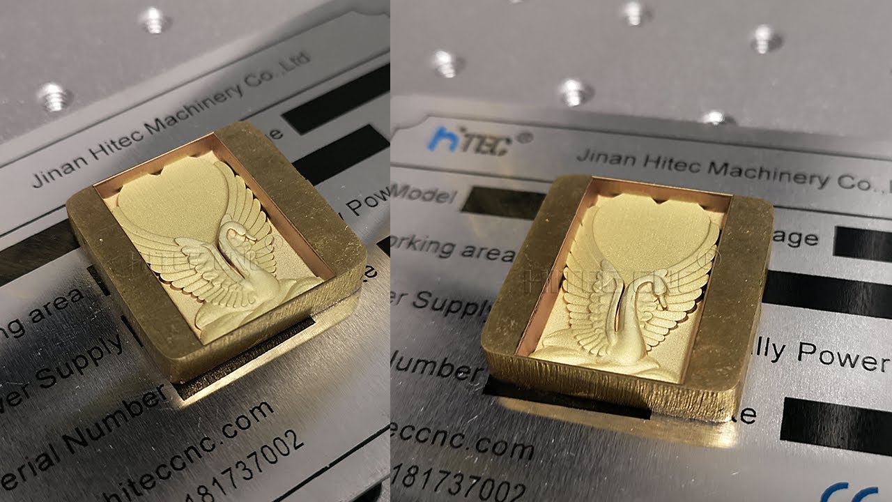 Laser Deep Engraving On Metal Copper Brass 3D relief Stl files - YouTube