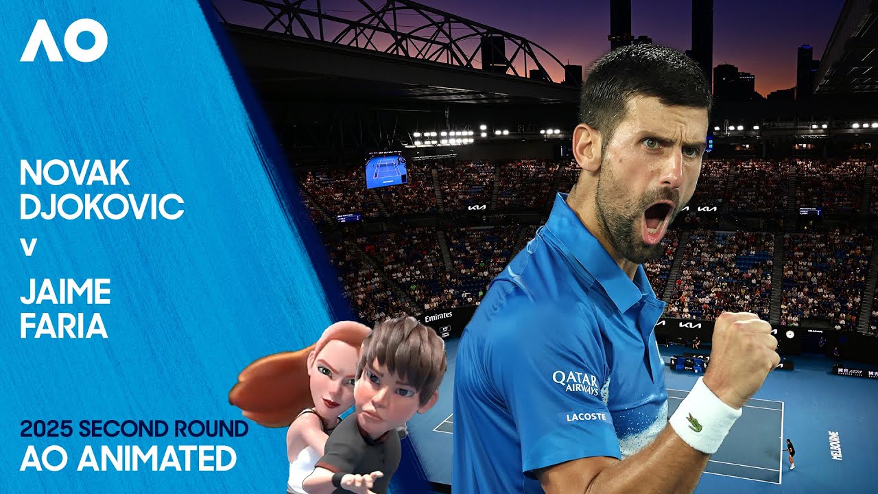 LIVE | Novak Djokovic v Jaime Faria | AO Animated | Australian Open ...