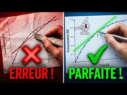 Vitesse Instantanée : La méthode PARFAITE pour tracer une tangente en Cinétique