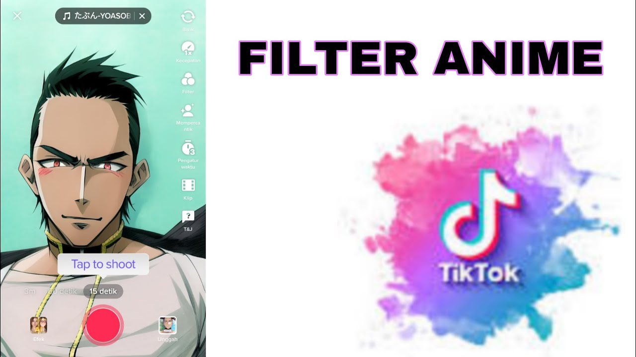 Cara pakai filter anime di tiktok - YouTube