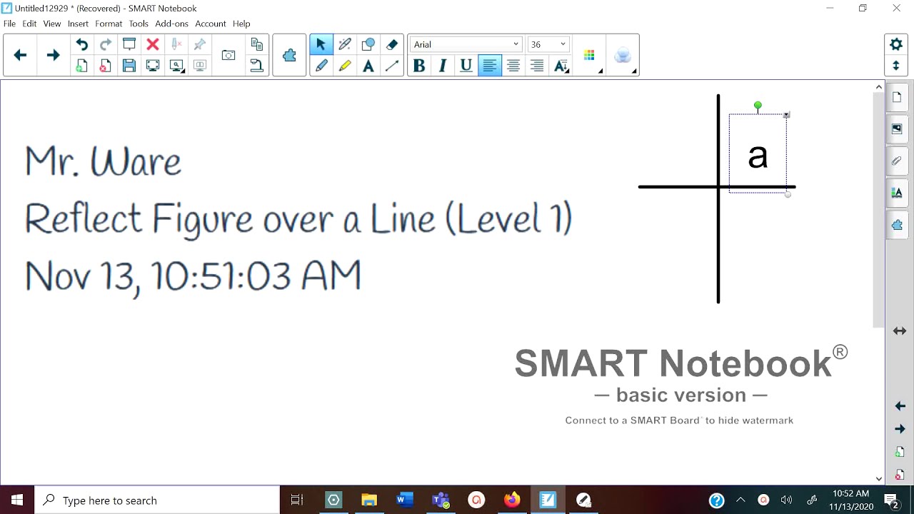 Reflect Figure over a Line - YouTube