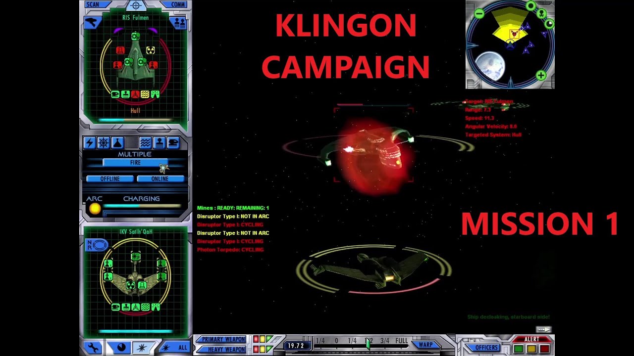 Star Trek Starfleet Command 3 Walkthrough | Mission 1| Klingon Campaign ...