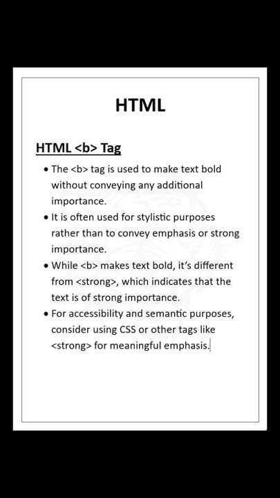 HTML b Tag | S Code Hub #shorts #html - YouTube