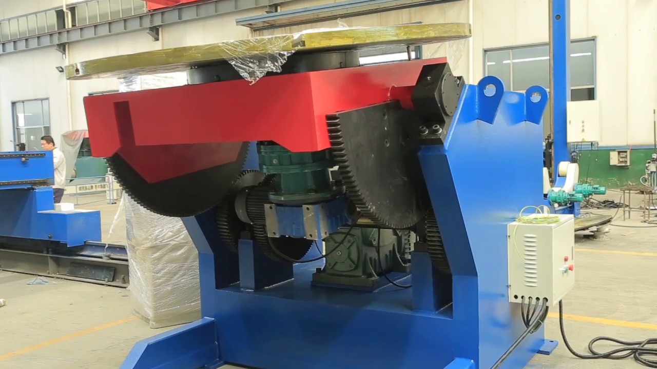 Large-tonnage rotary welding positioner show - YouTube