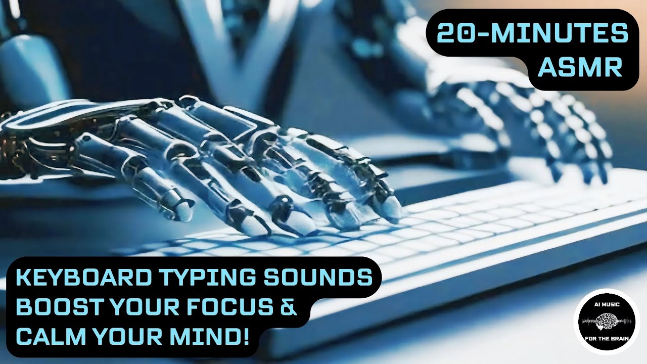 20 Minutes of Calming Keyboard Typing Sounds for Work and Study | ASMR ...
