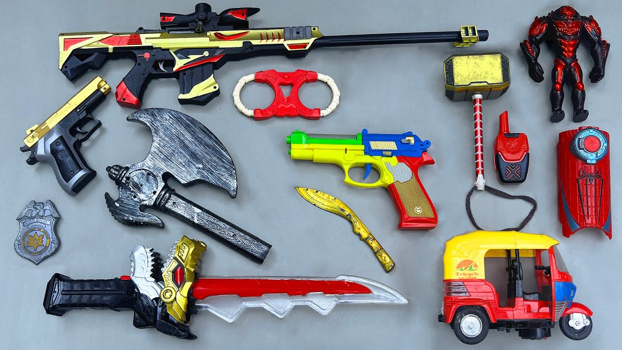 M249 Machine Gun Assault Rifle 3D Lights & Collecting 7 Sniper Rifles ...