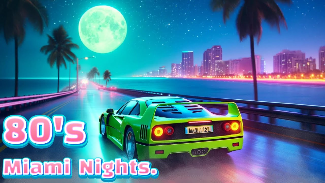 80's Miami Nights | Neon Lofi Synthwave Mix - YouTube