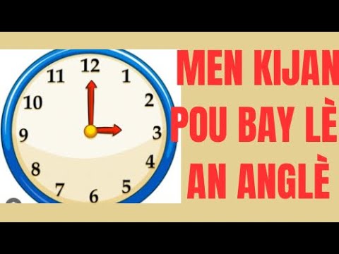 LESSON #37 DONNER L’HEURE EN ANGLAIS POINTU. - YouTube