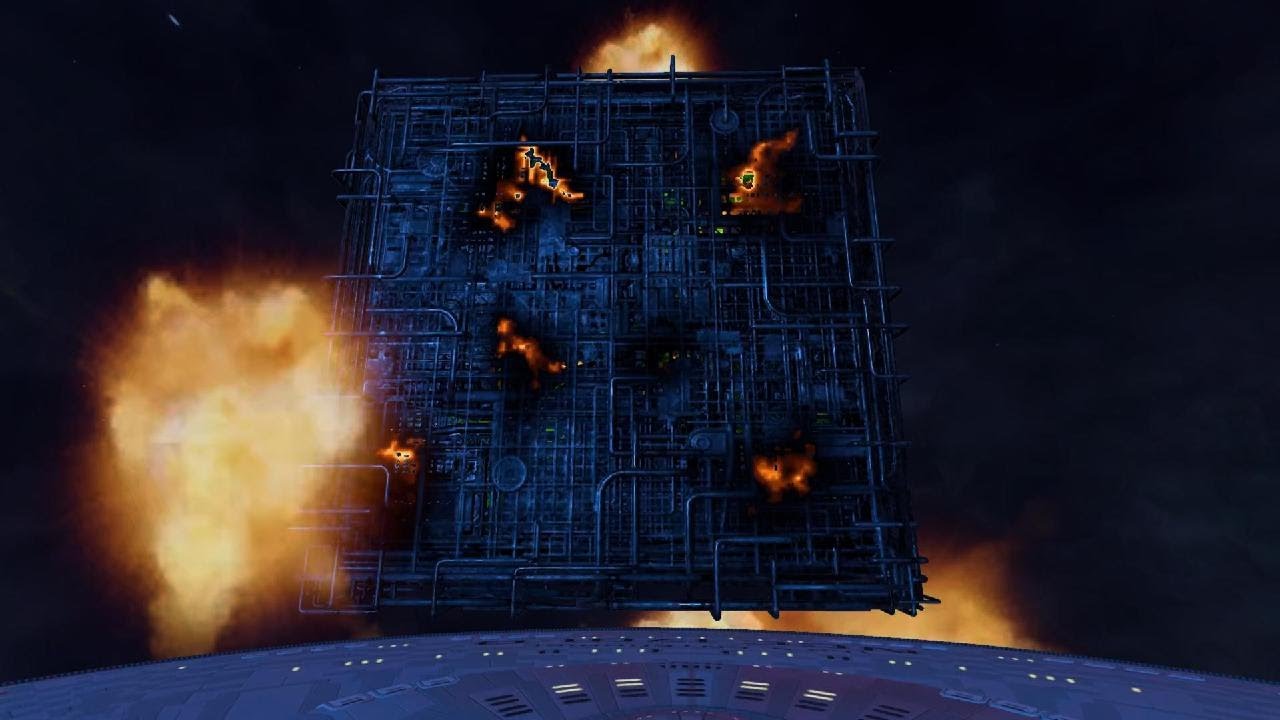 Borg Cube Destroyed Solo Mission! Enterprise NCC-1701-D - PS5 - Star ...