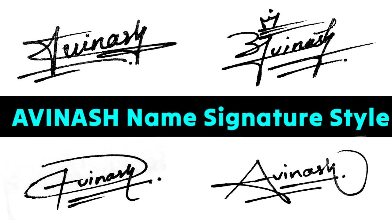 Alphabet 'A' signature style | Avinash name signature style | sign your ...