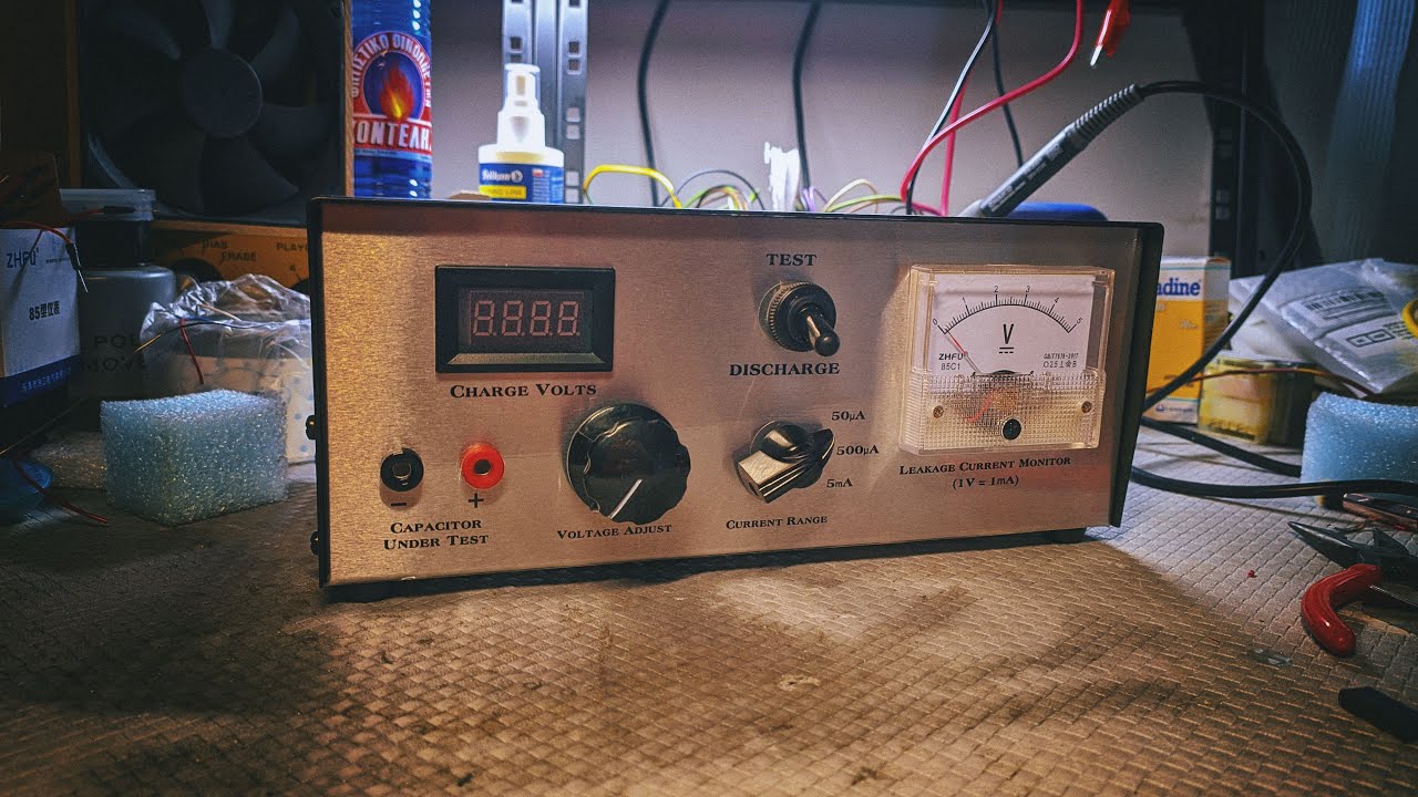 AWA Capacitor Leakage Tester with meter mod (Enclosure Layout and Drill ...
