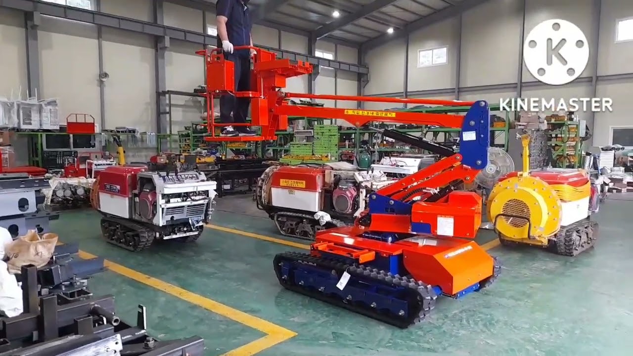 농업용 고소작업차 MT-8000 전동형 - YouTube