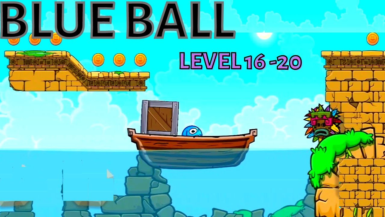Blue Ball 11 Level 16 - 20 Bounce ball Adventure | Gaming war - YouTube