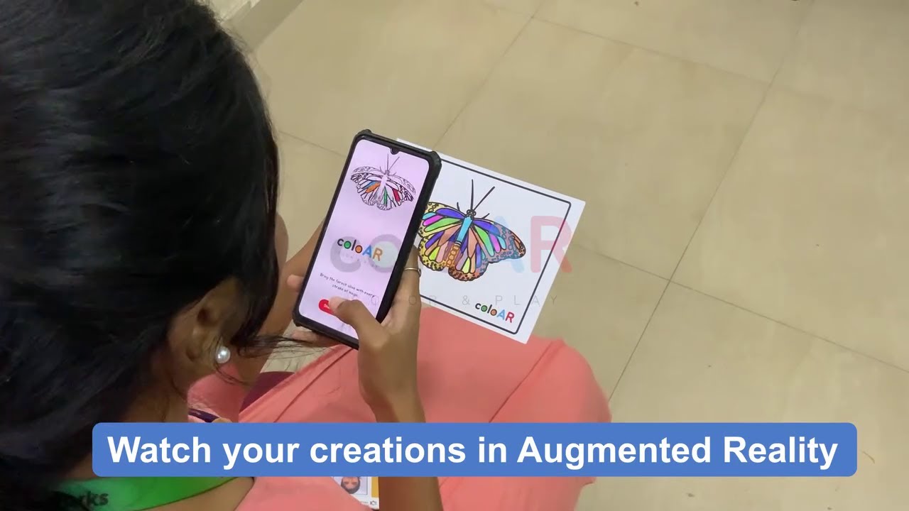 Watch your Creations in Augmented Reality | AR Coloring Card | ColoAR ...