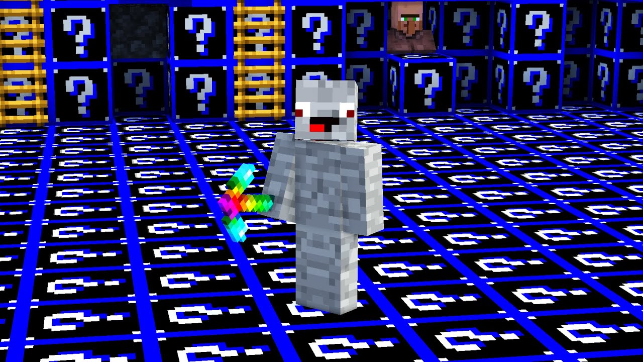 die ganze Base besteht aus Black Hole Lucky Blocks.. Minecraft LUCKY ...