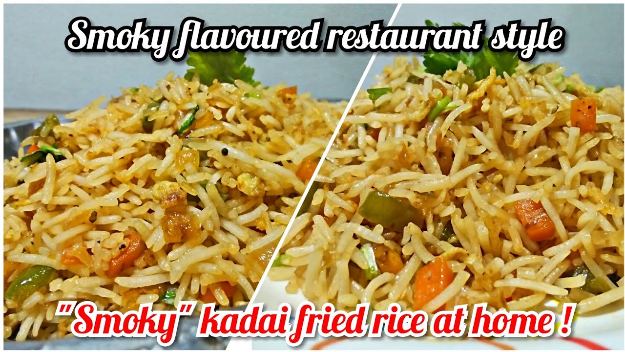 Smoky "kadai fried rice" at home | easy to make | must try recipe ...