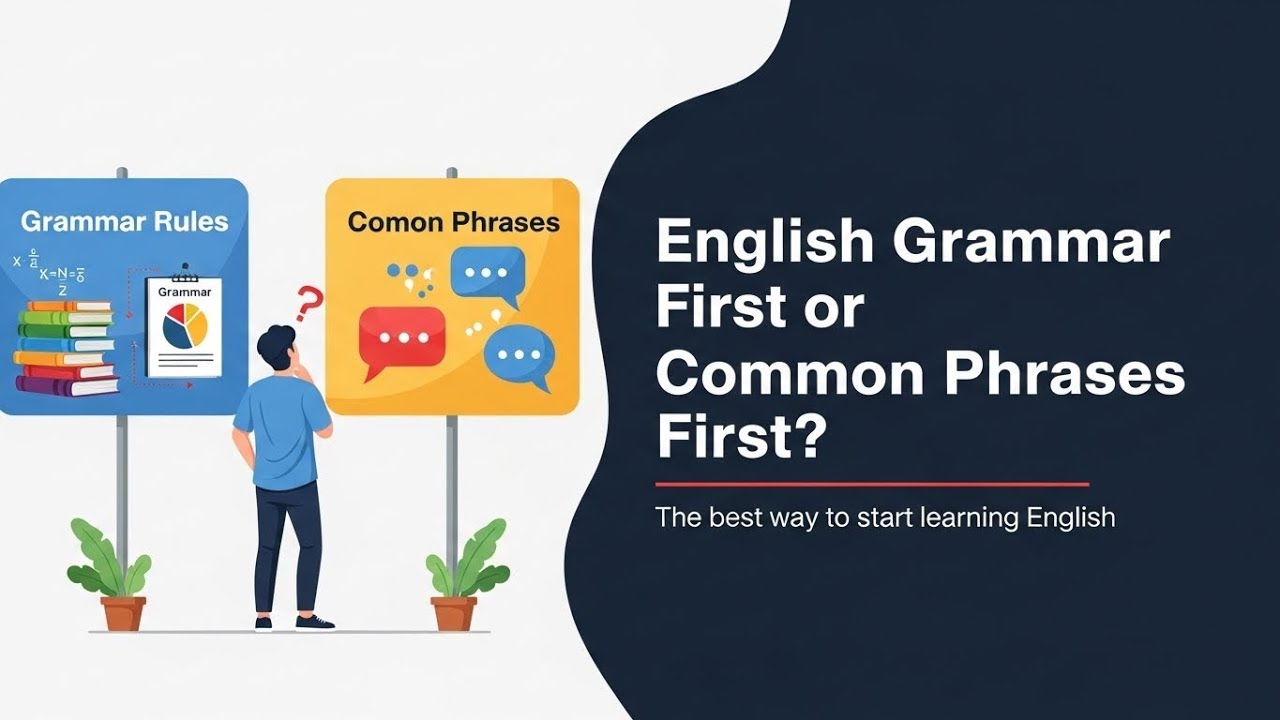 English Grammar First or Common Phrases First? | Best Way to Start ...