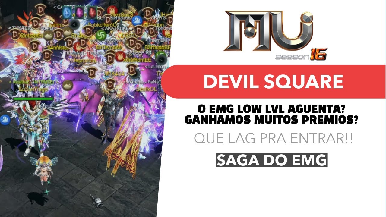DEVIL SQUARE, COMO FAZER? MEU EMG LOW LVL SOLA??? - MU ONLINE #166 ...