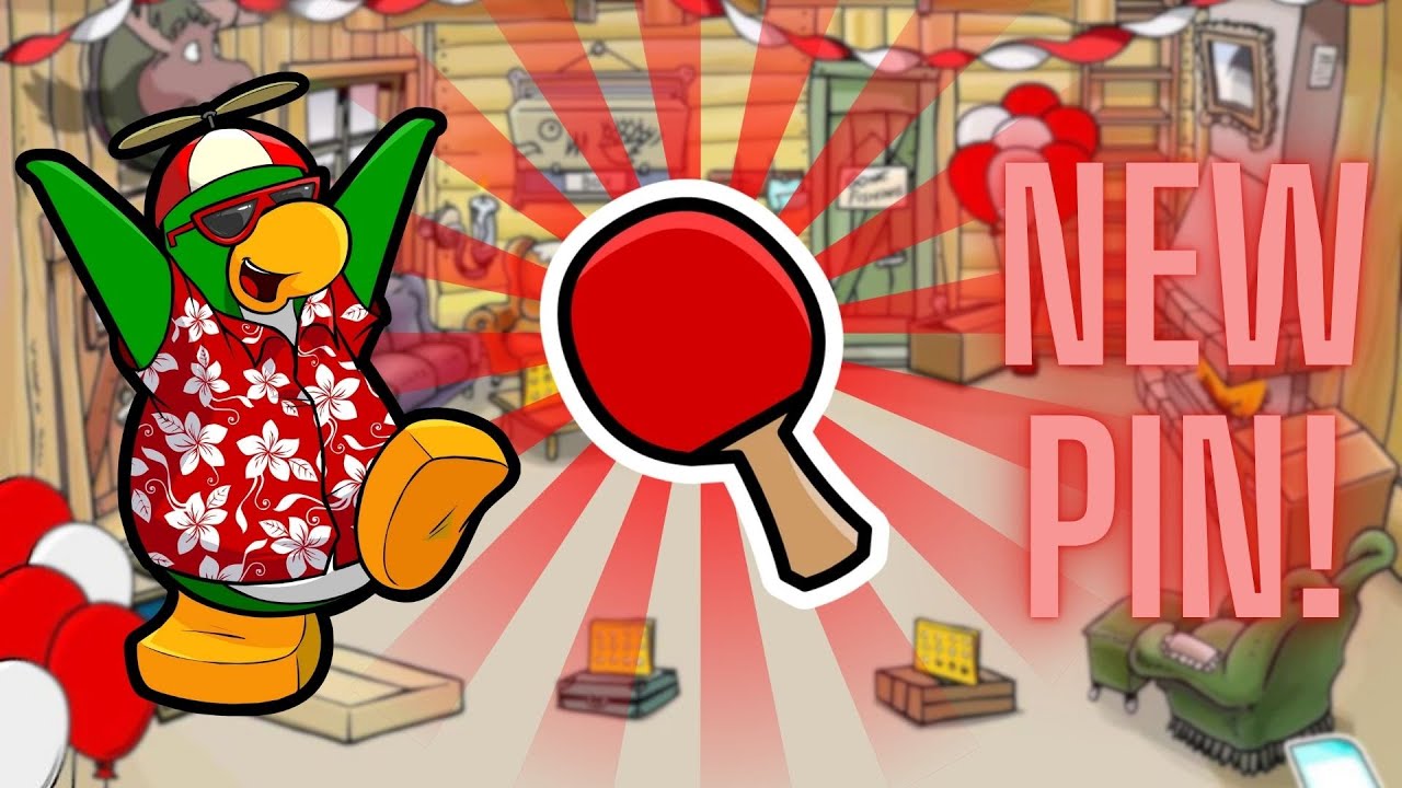 🏓Club Penguin Journey | OLD Ping Pong Pin Location!🏓 - YouTube