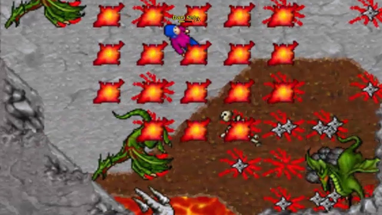 Dragon Hunt with Throwing Stars was a Challenge! (Danubia 2006 - RL Tibia 7.6) Dari Shir - YouTube
