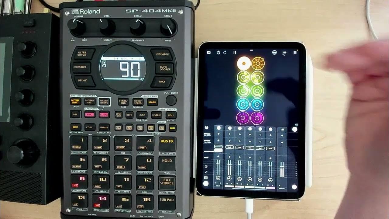 SP404 mk2 59.6 - Track Performance and Effects With Loopy Pro - YouTube
