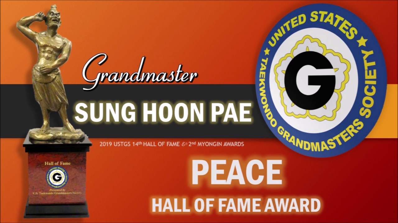 U.S. Taekwondo Grandmasters Society (USTGS) 2019 Peace Award ...
