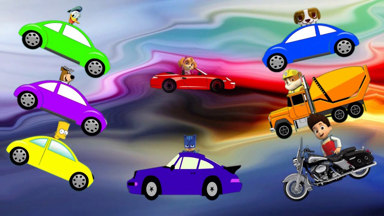 BARNEY RUBBLE ELMER FUDD BUGS BUNNY AND YOSEMITE SAM HAVE CAR RACES AND ...
