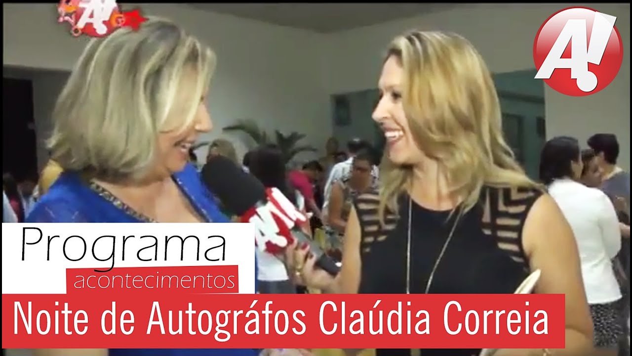 Programa Acontecimentos: Lançamento Livro da Claúdia Correia. - YouTube