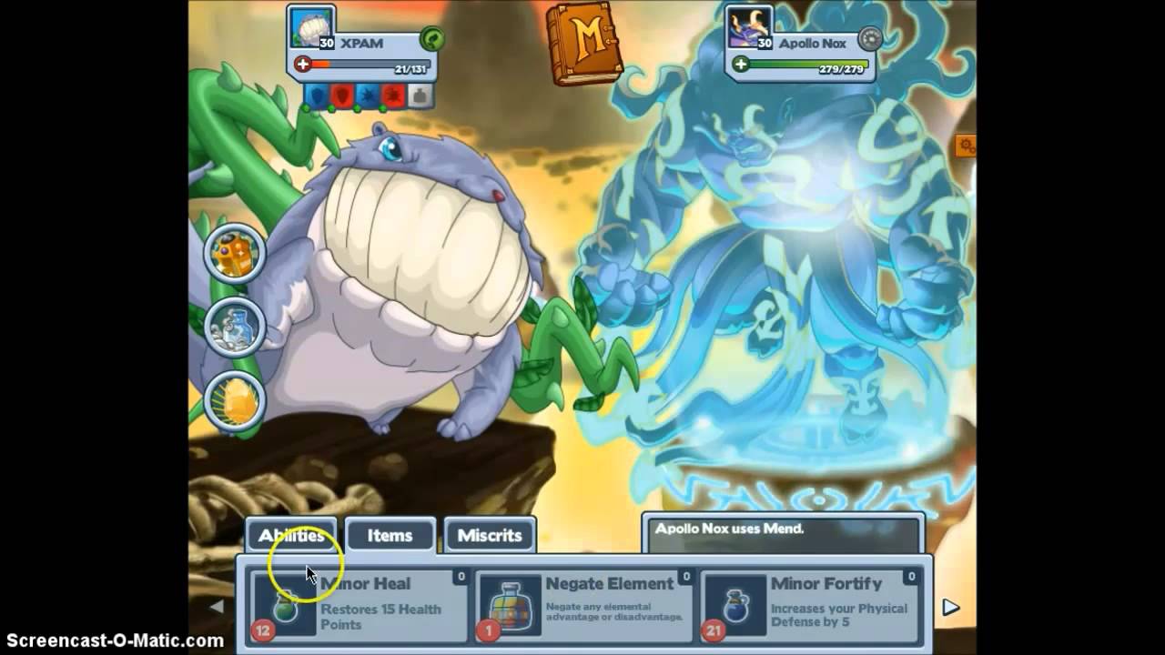 Miscrits VI~ Defeating Apollo Nox! - YouTube