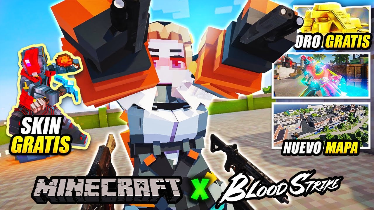 ORO GRATIS EN LA NUEVA COLABORACION DE MINECRAFT X BLOOD STRIKE SKINS ...