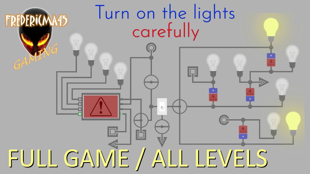TURN ON THE LIGHTS CAREFULLY Full Game All Levels Minimal Puzzle turn-on-the-lights-carefully-full-game-all-levels-minimal-puzzle