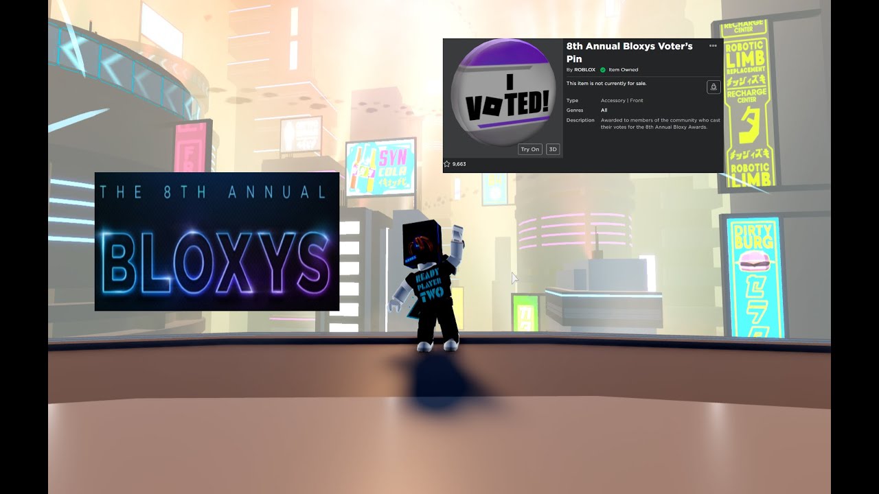 Voting The 8th Annual Bloxy Awards!!! (2020 award) - YouTube